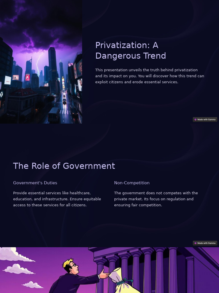 Privatization A Dangerous Trend | PDF | Taxes | Profit (Economics)