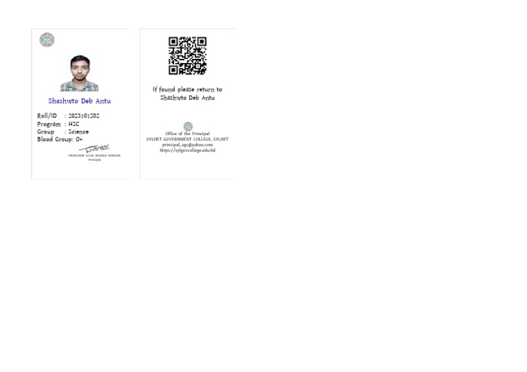 Collage ID Card | PDF