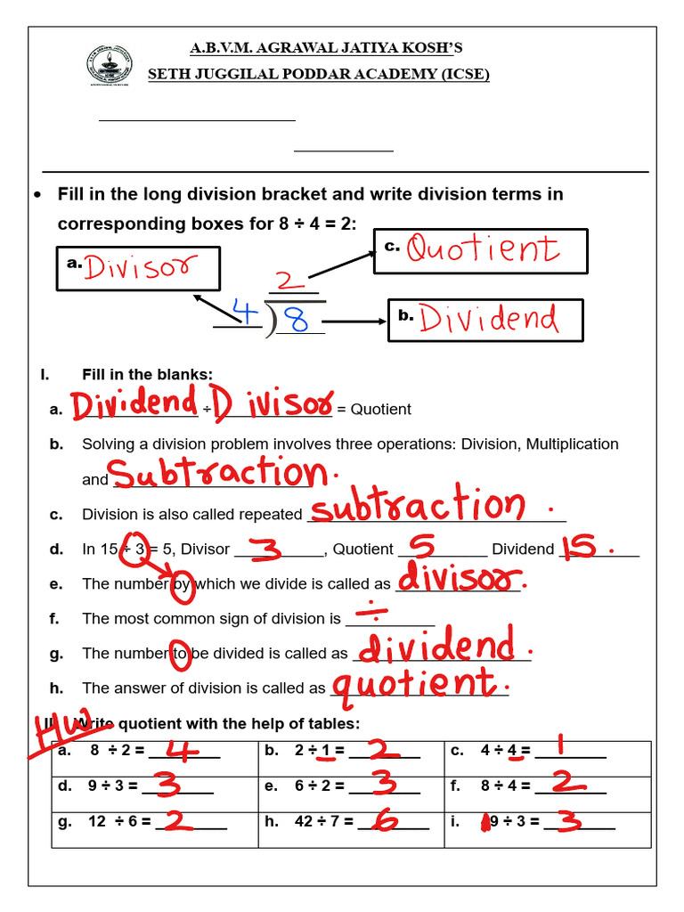 Division Money Numbers 10000 Worksheet | PDF | Division (Mathematics ...