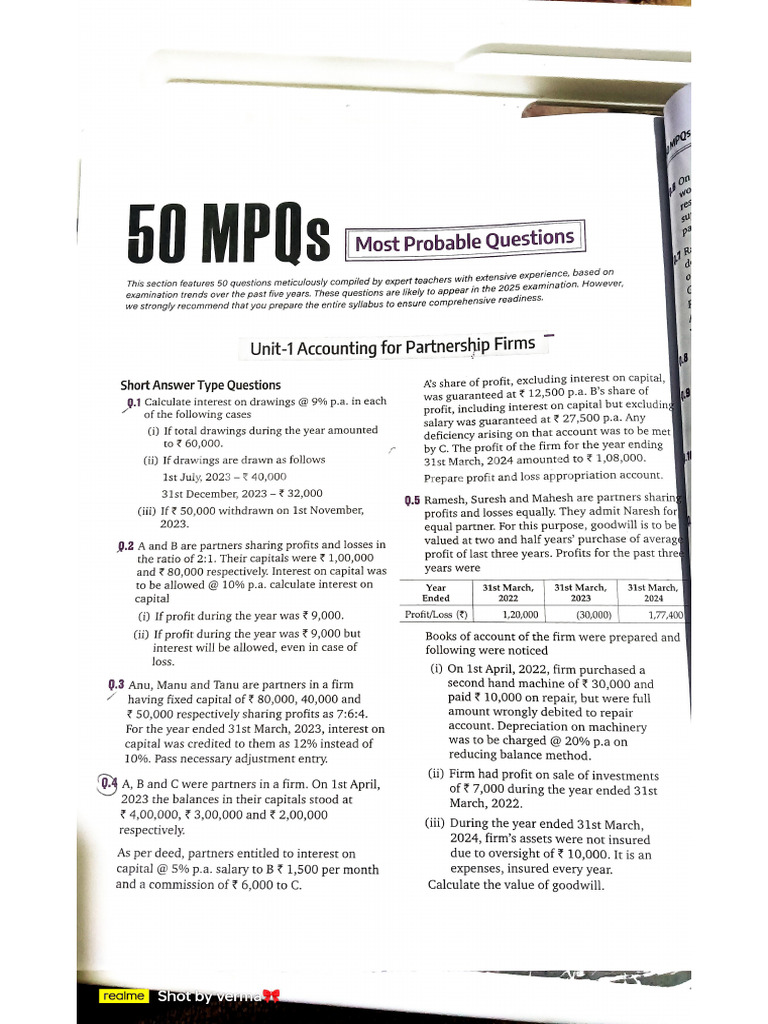 50 MPQs Arihant | PDF