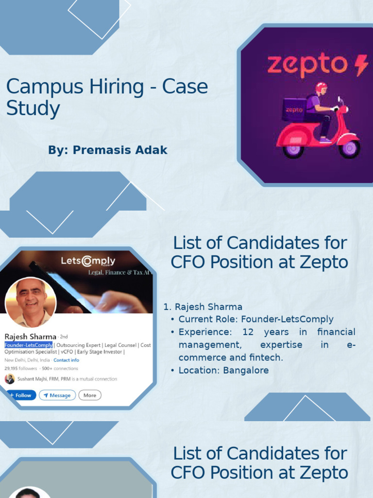 Zepto Case Study (Premasis Adak N20231038) | PDF | Business | Economies