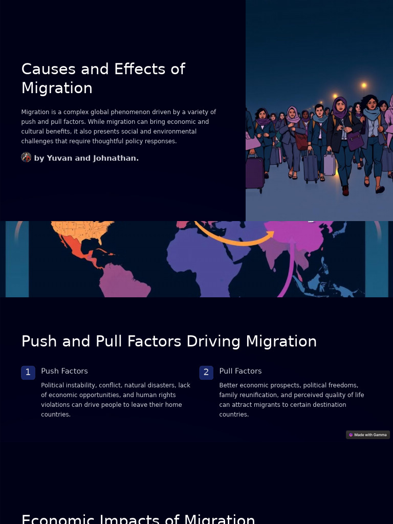 Causes and Effects of Migration Explained | PDF | Human Migration ...