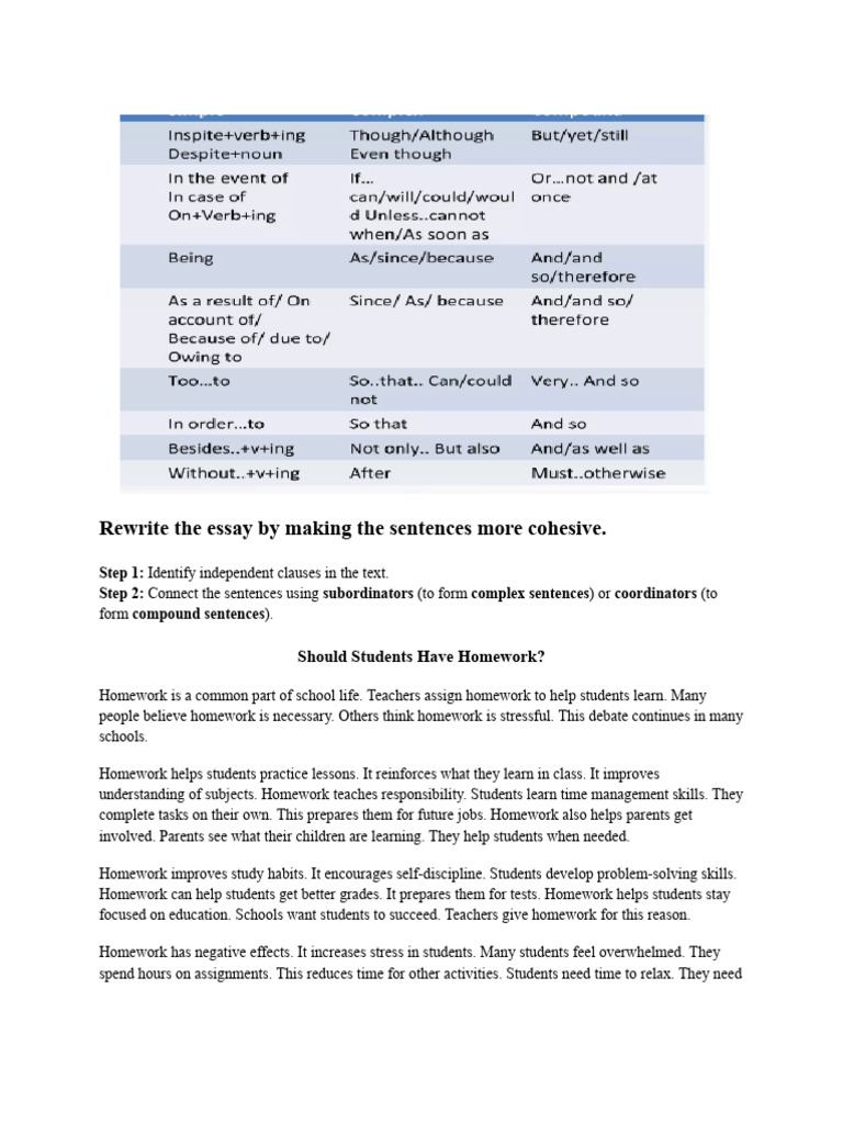 Transformation of Simple Complex Compund Sentence | PDF | Homework | Learning