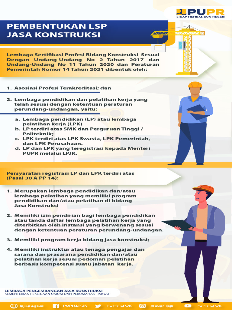 Brosur Sosialisasi Pembentukan LSP Jasa Konstruksi | PDF