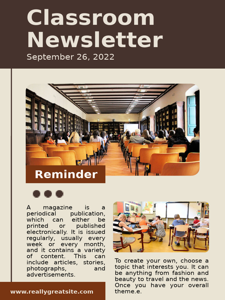 Classroom Newsletter | PDF