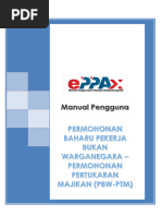 Manual Pengguna EPPAx Modul PermohonanJCS | PDF