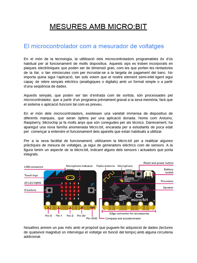 Còpia de Mesures Amb Microbit | PDF