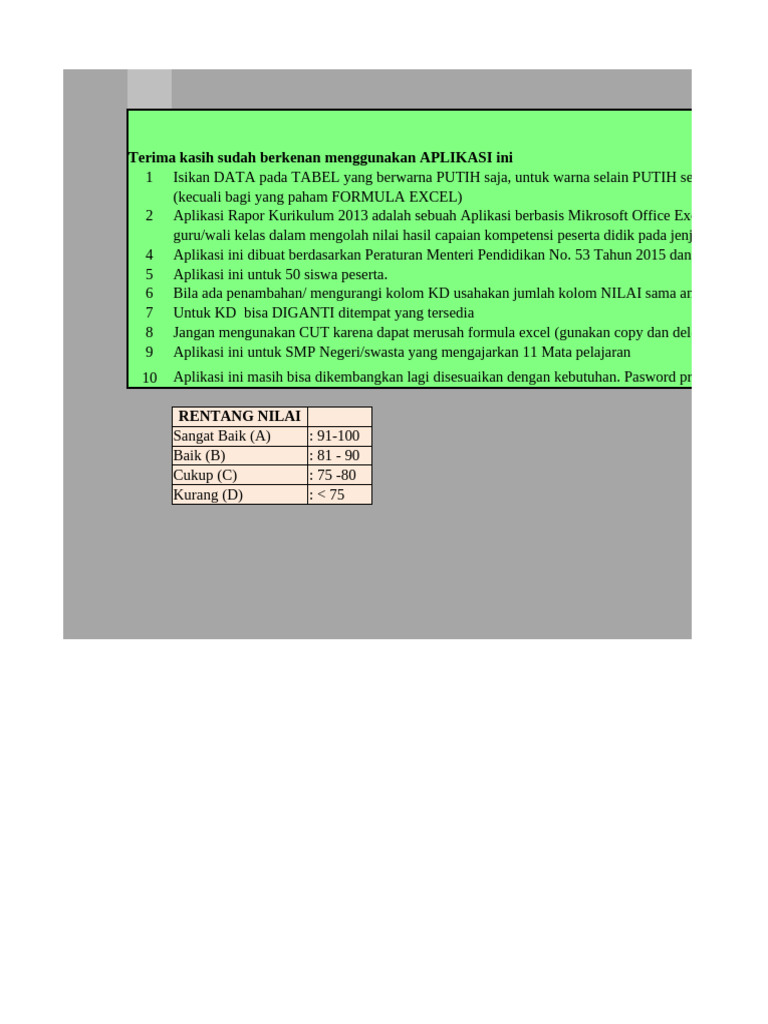 Daftar Nilai Siswa 7b Fix | PDF