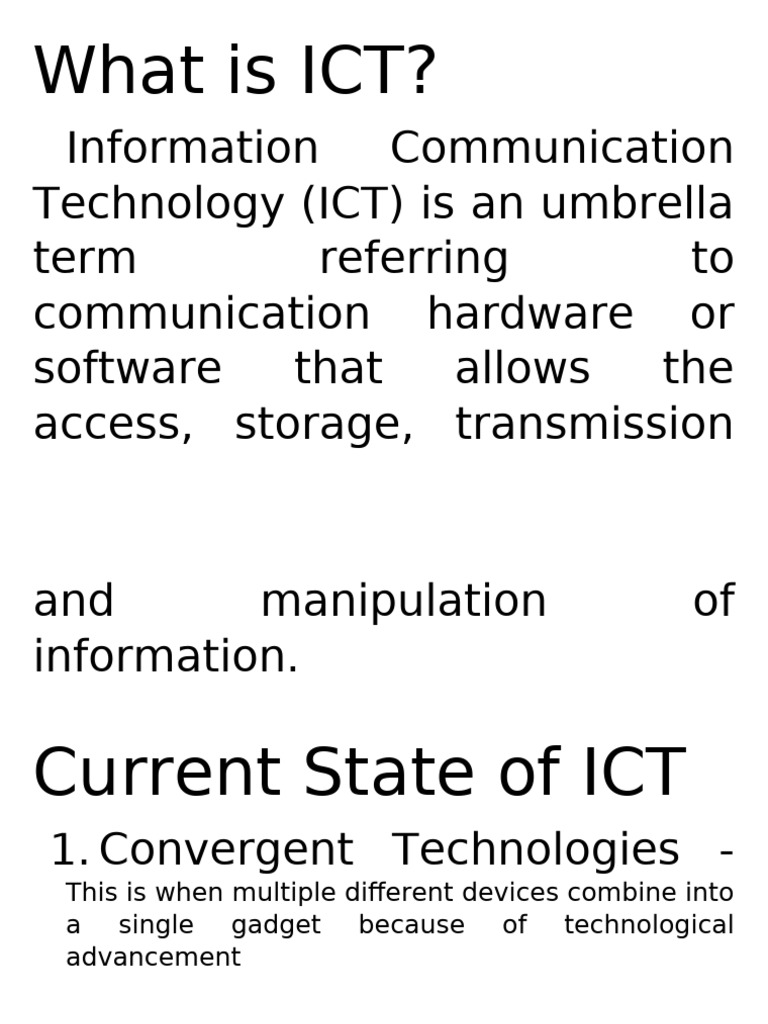 Understanding ICT and Web Versions | PDF