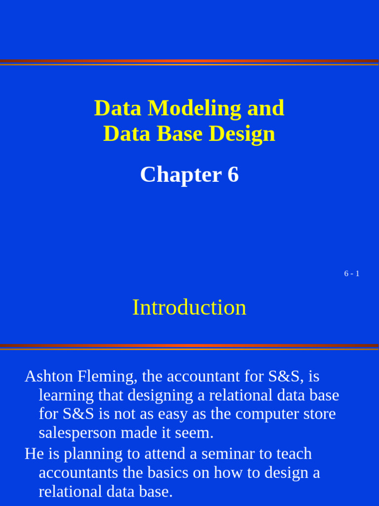 06. Data Modeling and Data Base Design | PDF | Relational Database | Conceptual Model