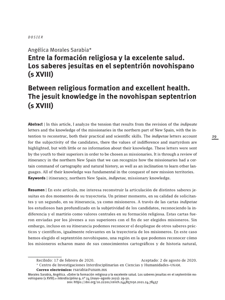 Entre La Formacion Religiosa y La Excelente Salun Jesuita | PDF | Nueva ...