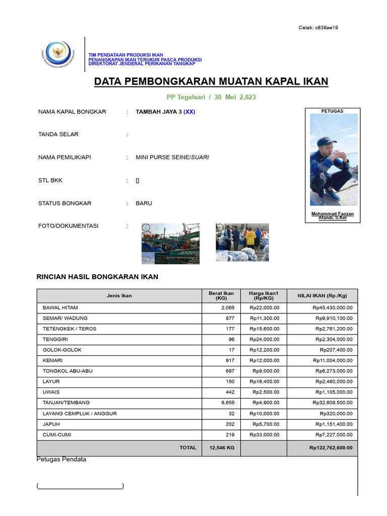 Data kapal 2 | PDF