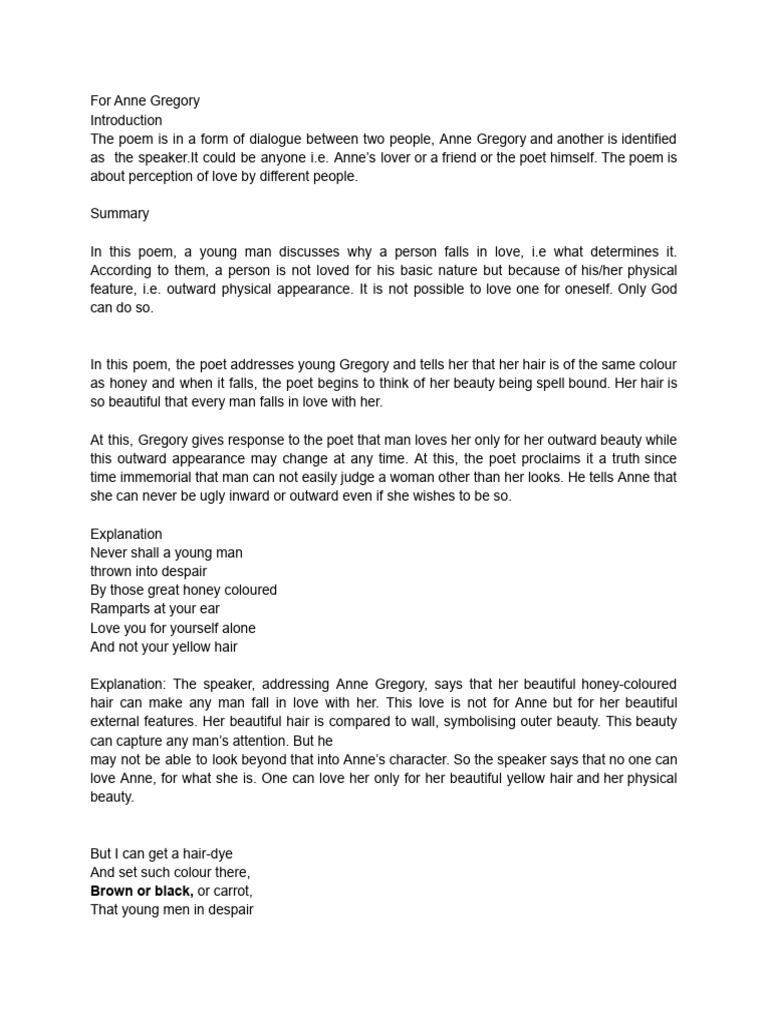 for anne gregory | PDF | Beauty