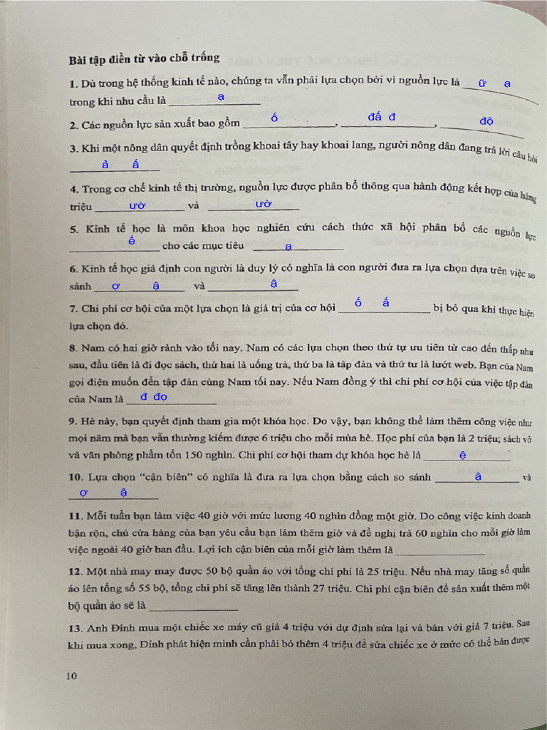 BÀI TẬP KTVM | PDF