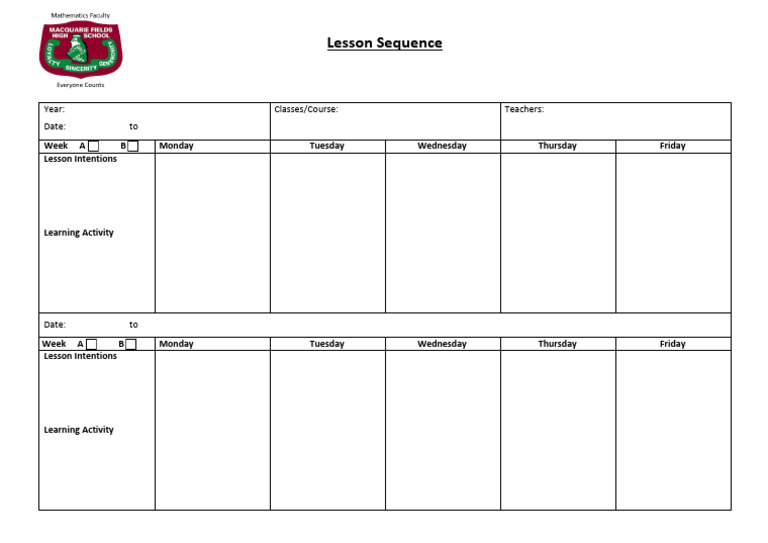 7 Selective Lesson Sequence Term 1 - Wk 10 & 11 | PDF | Mathematics | Arithmetic