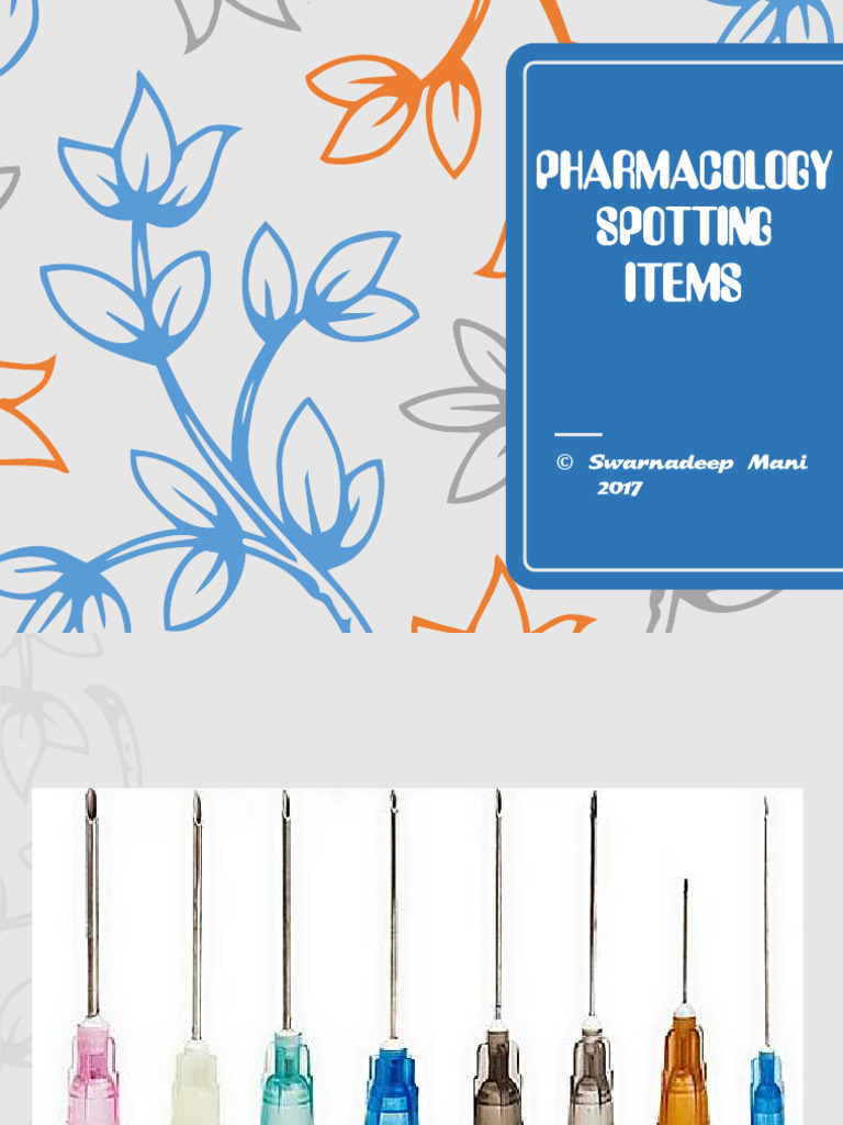 Pharma Spotting Items - 250121 - 204207 | PDF