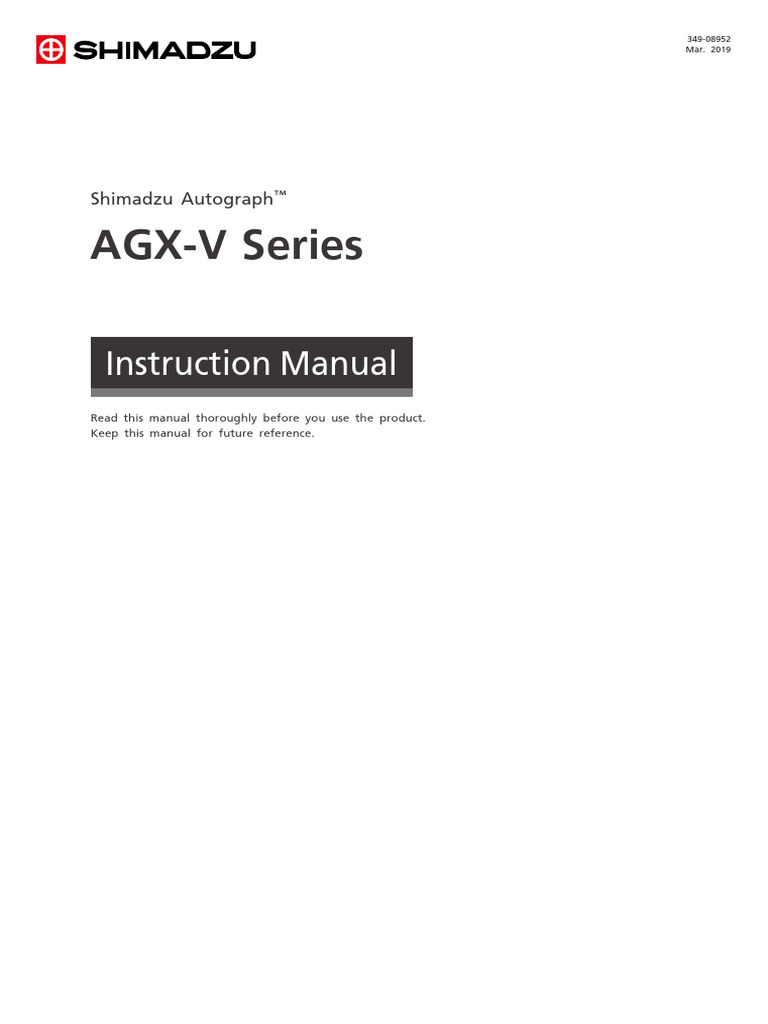 349-08952 - AGX-V Series - IM - EN - 190320 | PDF | Power Supply | Electricity