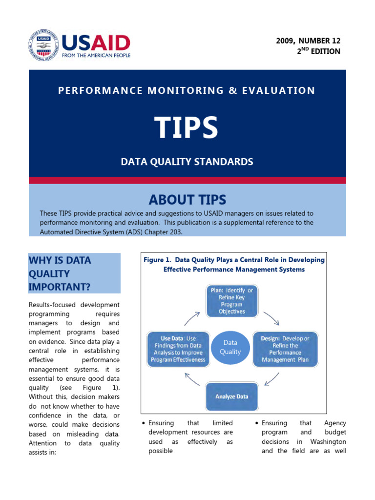 USAID DQA Standards | PDF | Sampling (Statistics) | Validity (Statistics)
