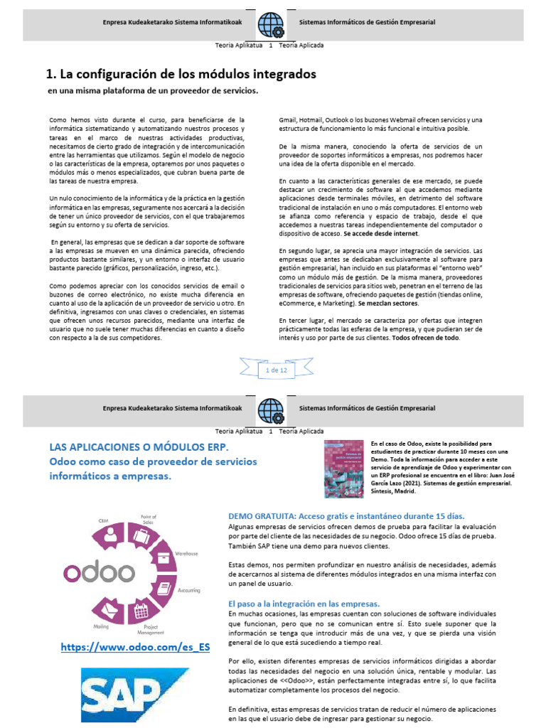 Odoo Modulos Integrados | PDF | Informática | Software