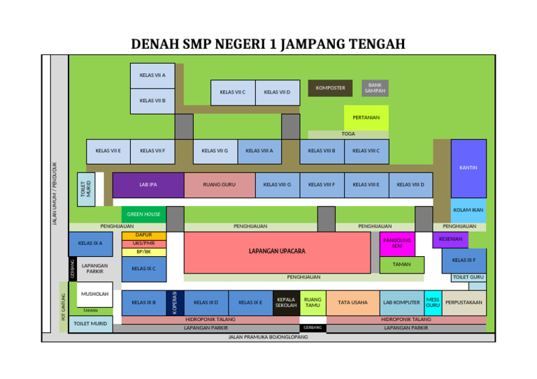 Denah SMPN 1 Jampangtengah | PDF