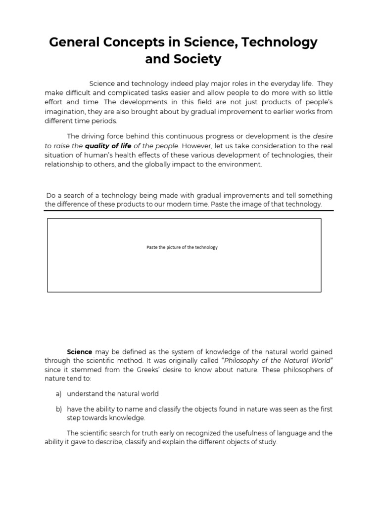 sts-module-1-prelim | PDF | Science | Codex