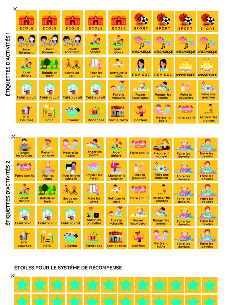 Pictogramme Vie Quotidienne A Imprimer | PDF