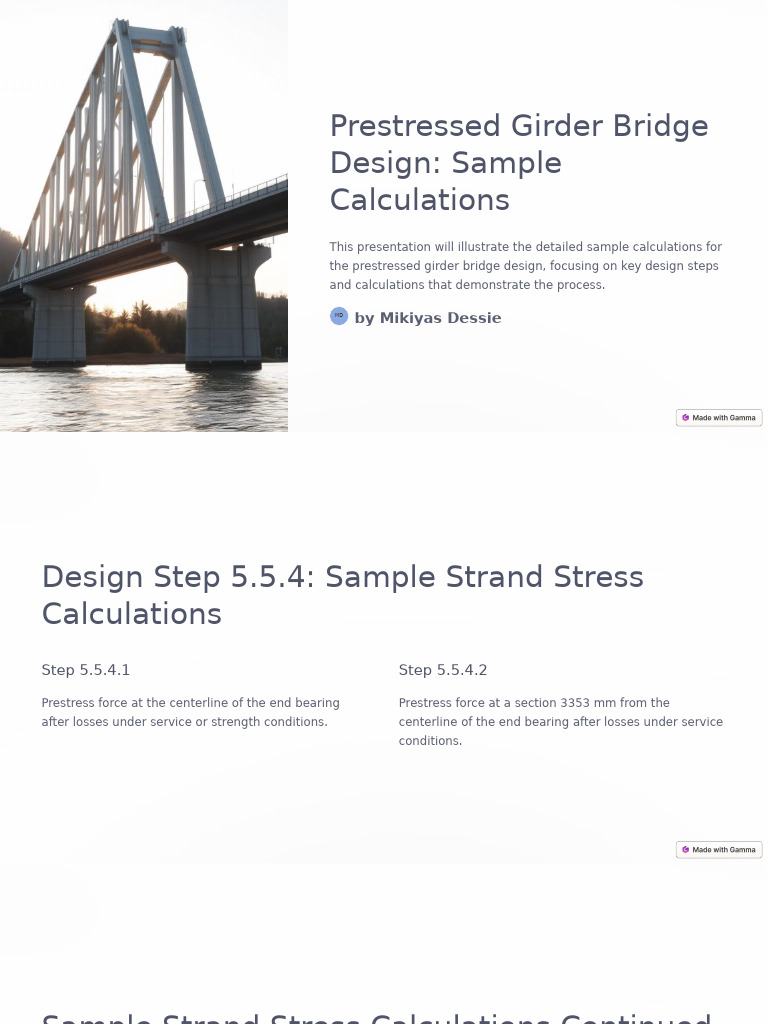 Prestressed-Girder-Bridge-Design-Sample-Calculations 5-1-1 | PDF | Stress (Mechanics ...