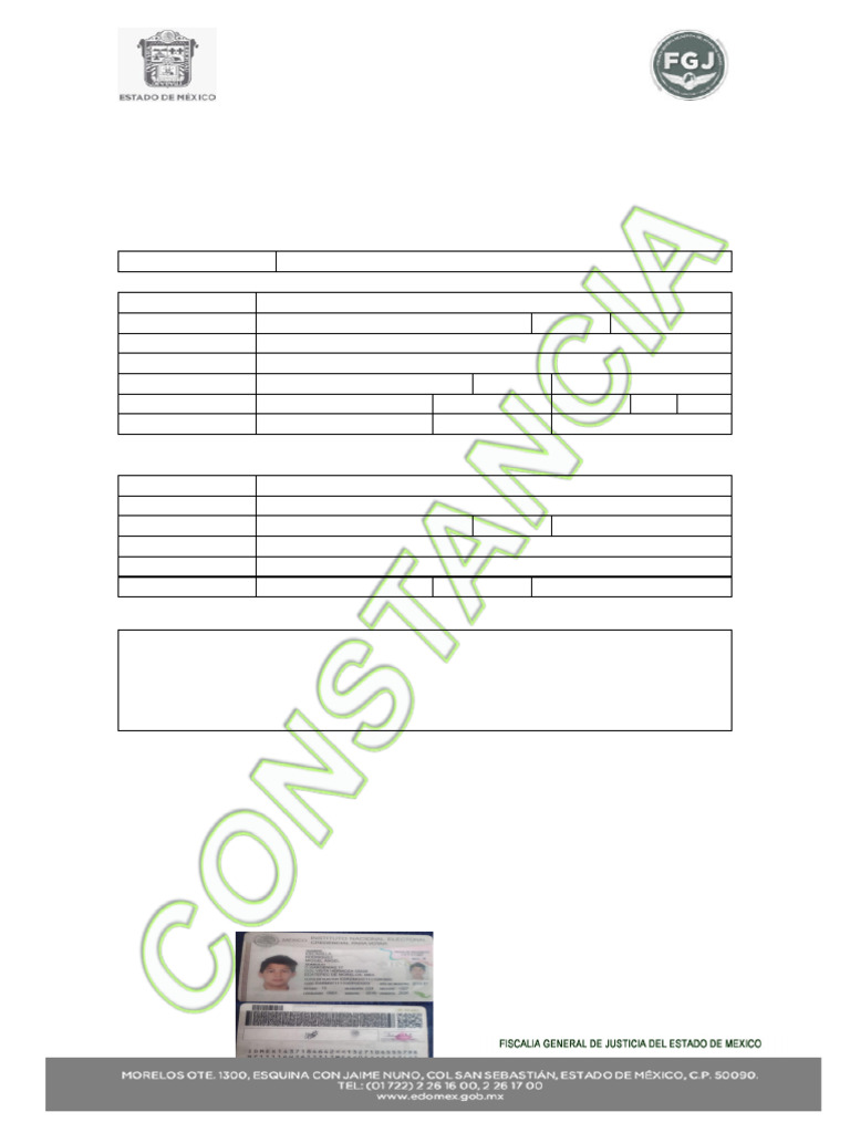 Constancia de Extravio | PDF | México | Gobierno