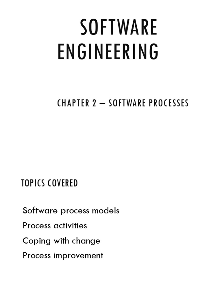 02 - Ch2 Software Processes | PDF | Software Development Process | Software