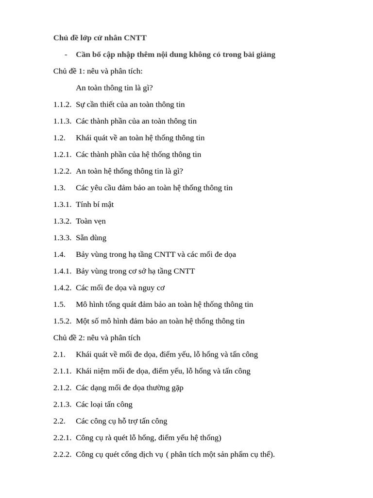 17chu Đê CNTT | PDF