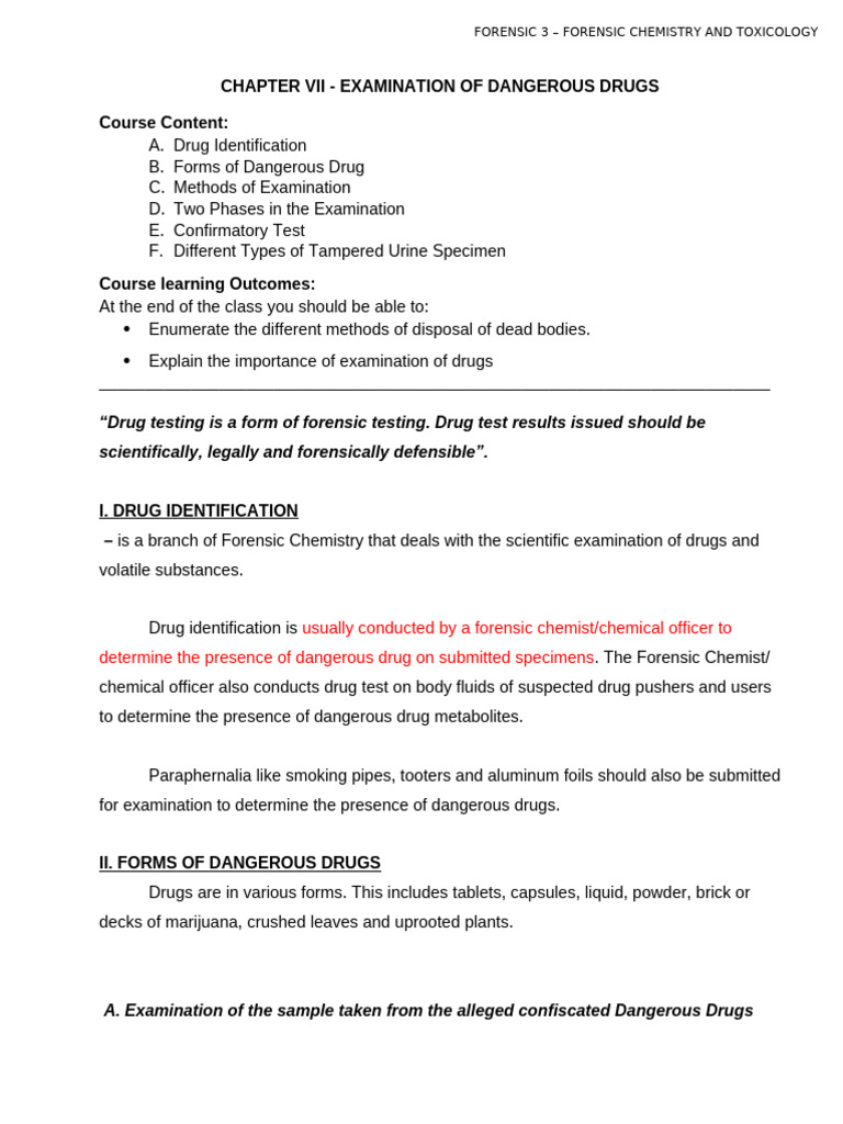 CHAPTER 7 MODULE ACTIVITY 1 and 2 FORENSIC | PDF | Chemistry | Physical Sciences