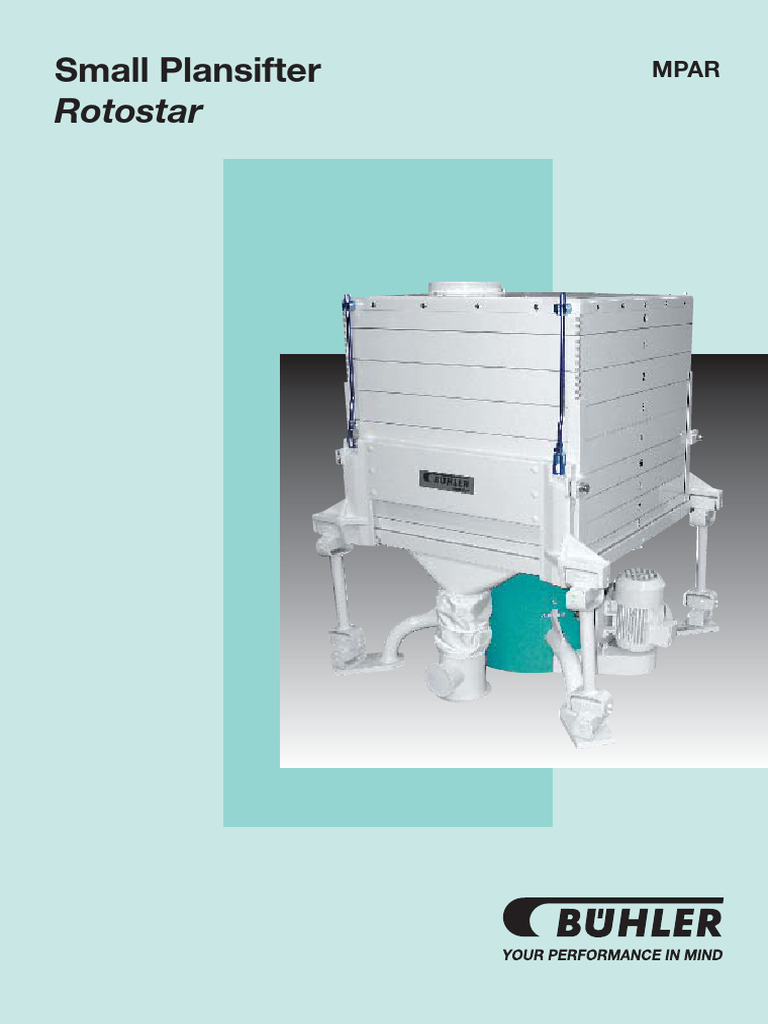 Small Plansifter Rotostar MPAR | PDF | Secondary Sector Of The Economy ...