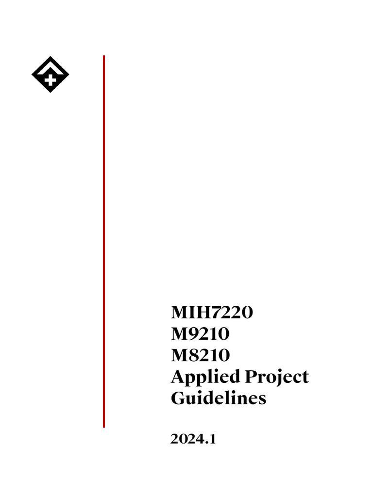 Applied Project Guidelines | PDF | Cognition