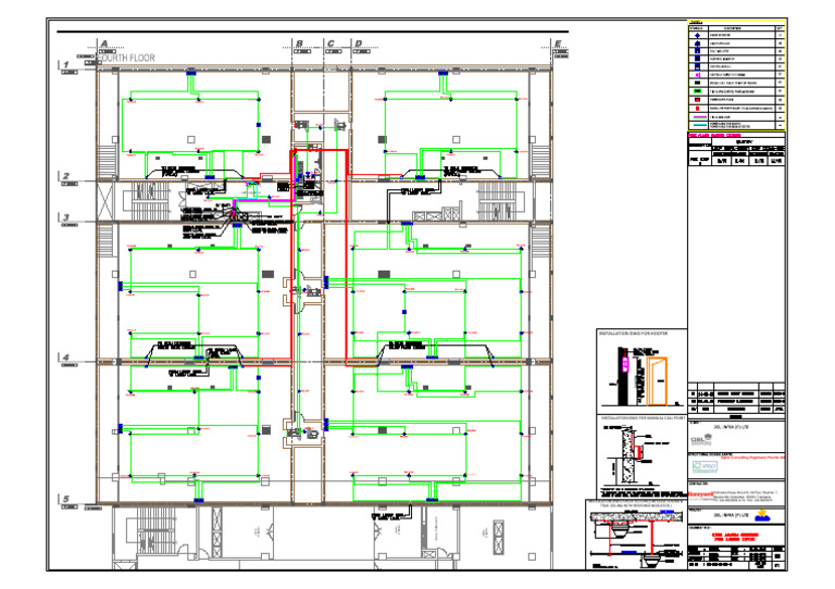 FIRE ALARM LAYOUT-PROJECTION LEVEL-R1 DT 24.03.18 | PDF