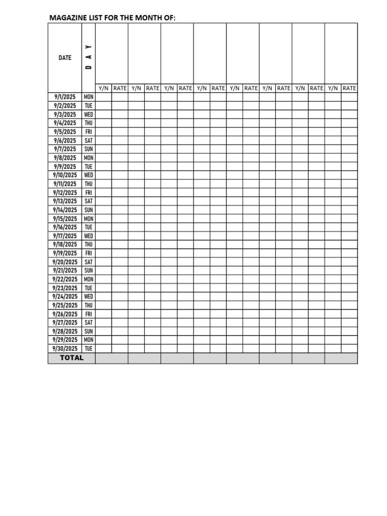 Magazine List For The Month of | PDF