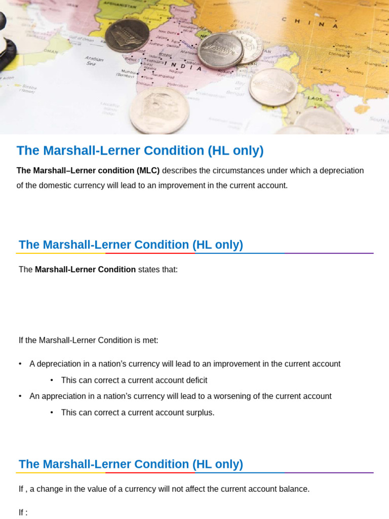 Marshall -Lerner Condition | PDF | Balance Of Payments | Macroeconomics