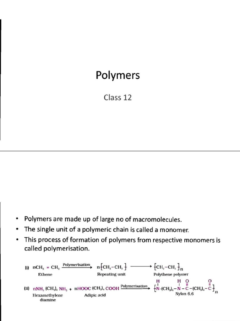 Introduction To Polymer Chemistry CH 15 | PDF