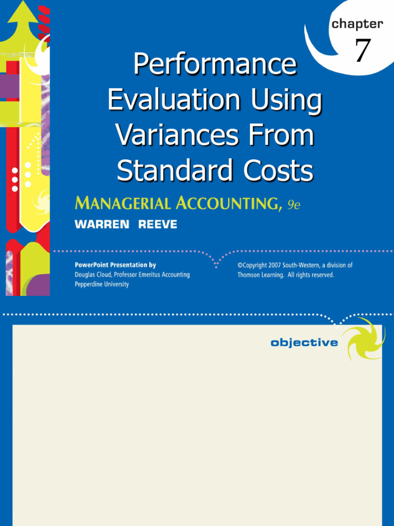 Performance Evaluation Using Variances From Standard Costs | PDF | Baggage | Cost Accounting