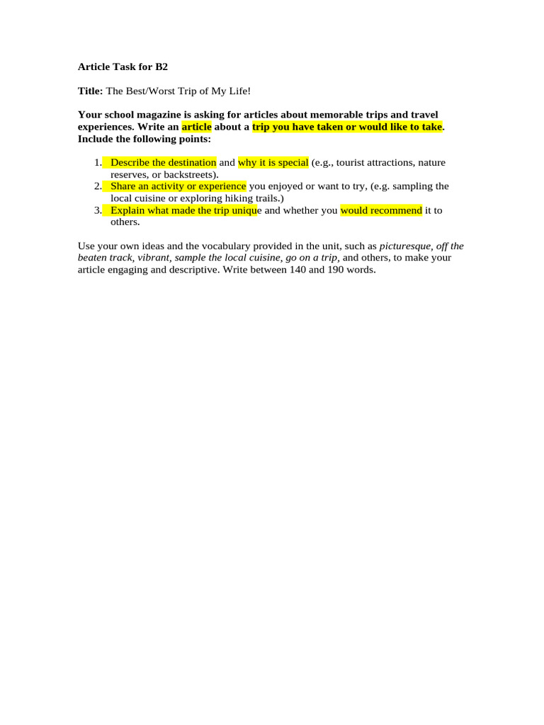 Article Unit 3 Vocab | PDF