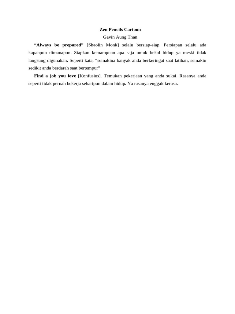 Zen Pencils Cartoon | PDF