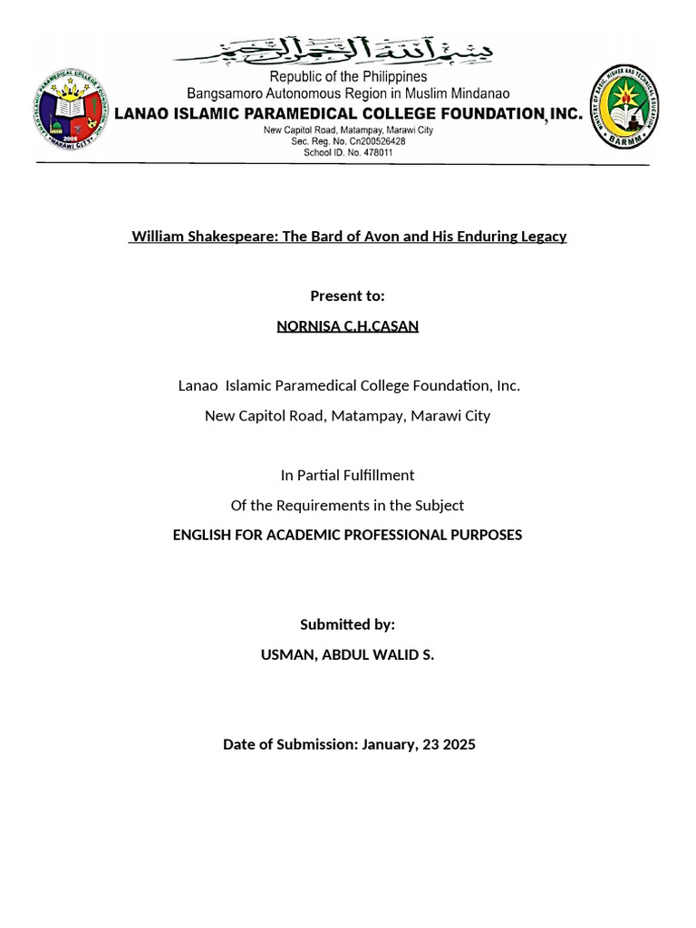 narrative Report | PDF | Characters In Romeo And Juliet | Romeo And Juliet