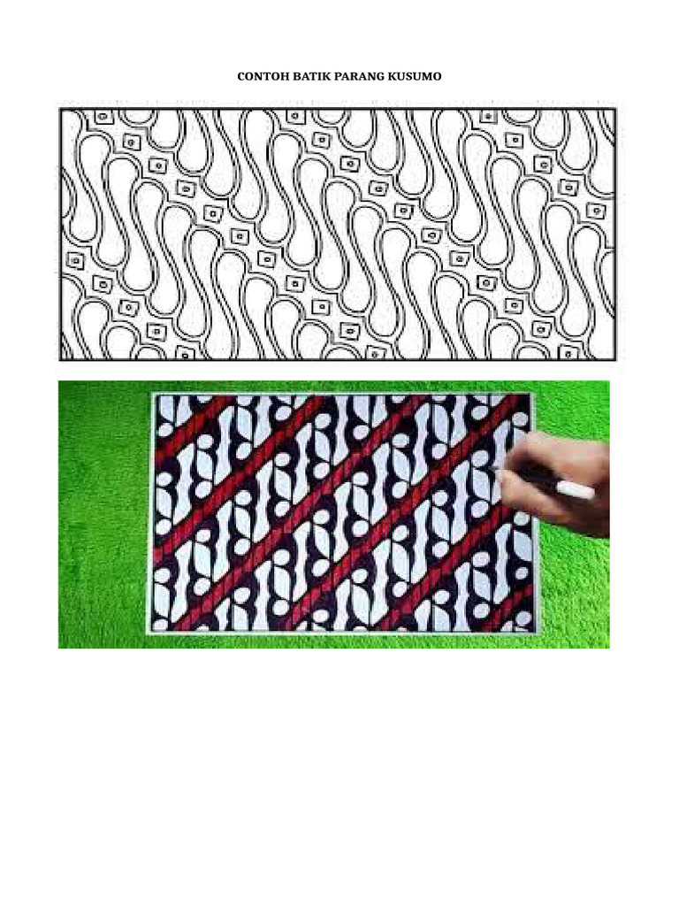 Contoh Batik Parang Kusumo | PDF
