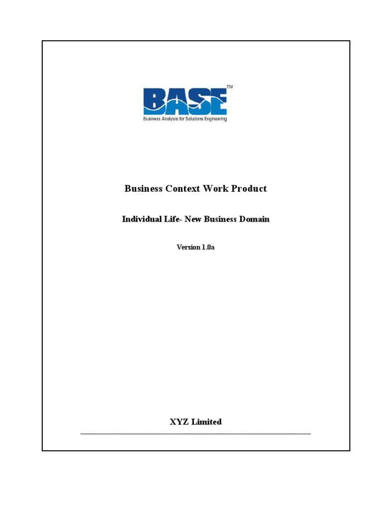 BASE Context NB Life | PDF | Reinsurance | Underwriting