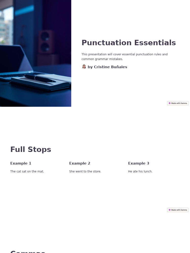 Punctuation Essentials | PDF | Languages | Foreign Language Studies