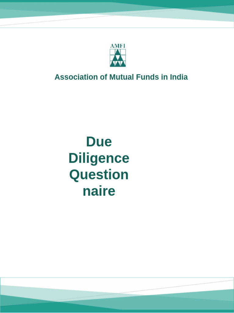 Blank-FormMFI-Due-Diligence-Questionnaire-Sep-2019 | PDF | Regulatory ...