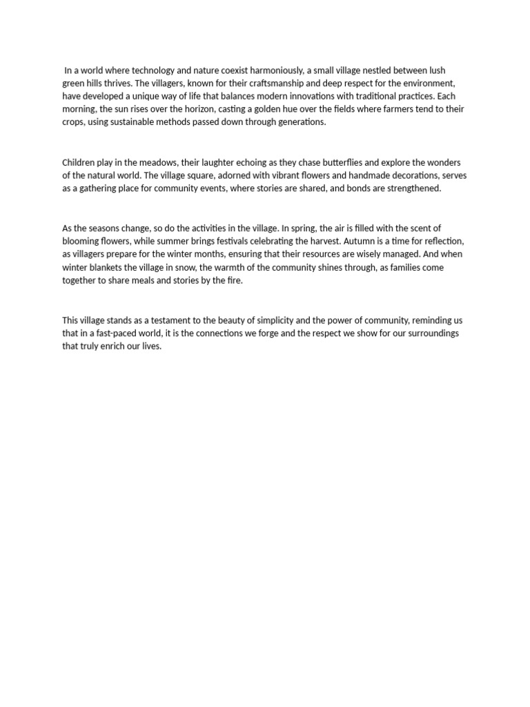 In A World Where Technology and Nature Coexist Harmoniously | PDF