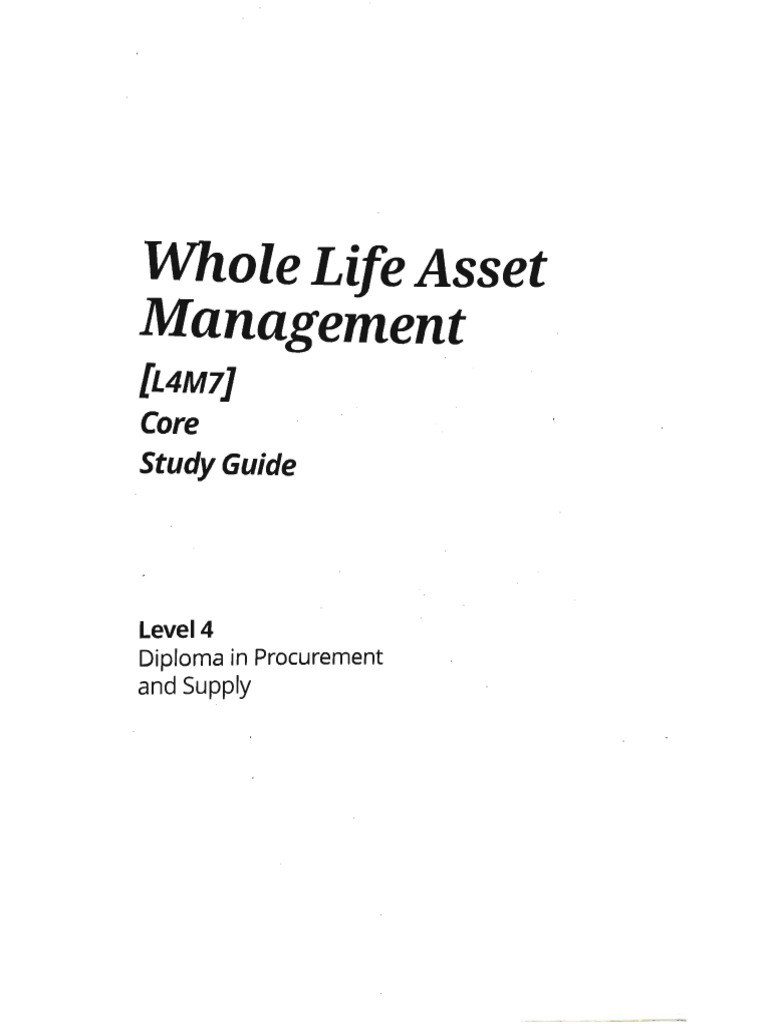 L4M7 - Book Whole Life Asset Management | PDF