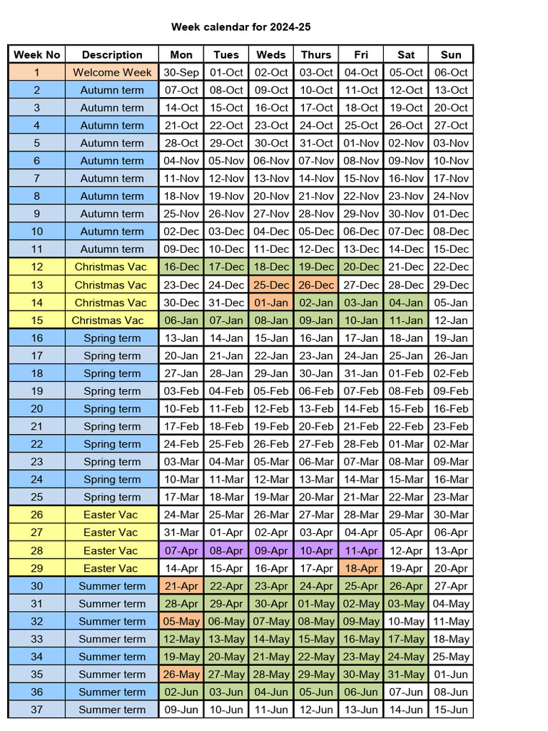 Academic Timetable 2024 25 PDF | PDF