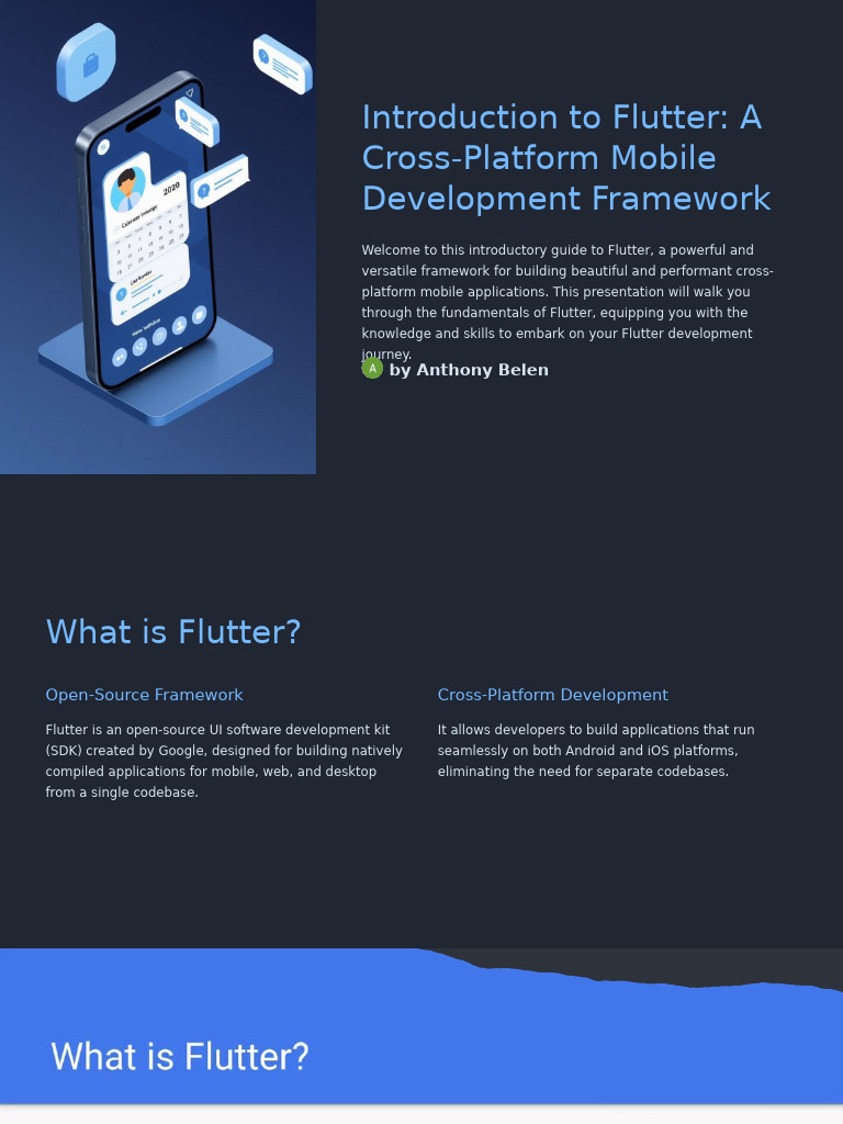 Introduction To Flutter A Cross Platform Mobile Development Framework Pdf Cross Platform