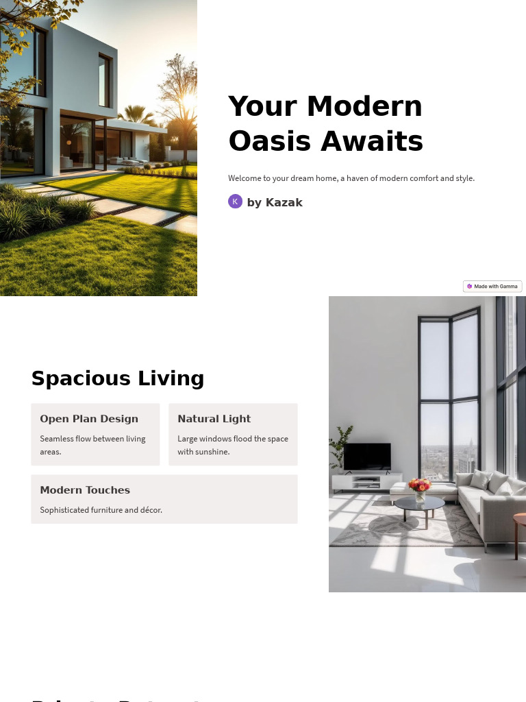 Modern Dream Home with Outdoor Oasis | PDF